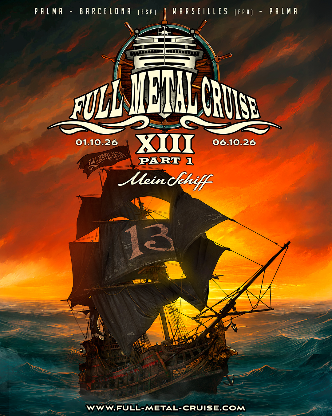 Full Metal Cruise 2026 – Es wird heiß, heiß, heiß! - FMC XIII